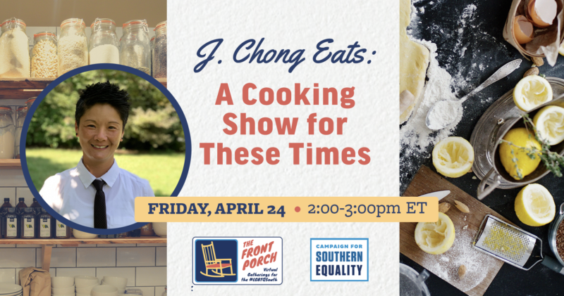 Join Us on The Front Porch for Episode 3 of J. Chong Eats: A Cooking ...