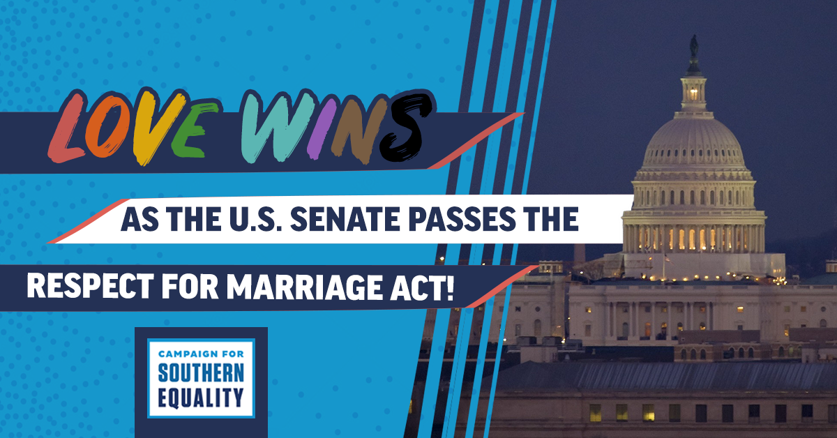 In Strong Bipartisan Vote, U.S. Senate Passes Respect for Marriage Act ...