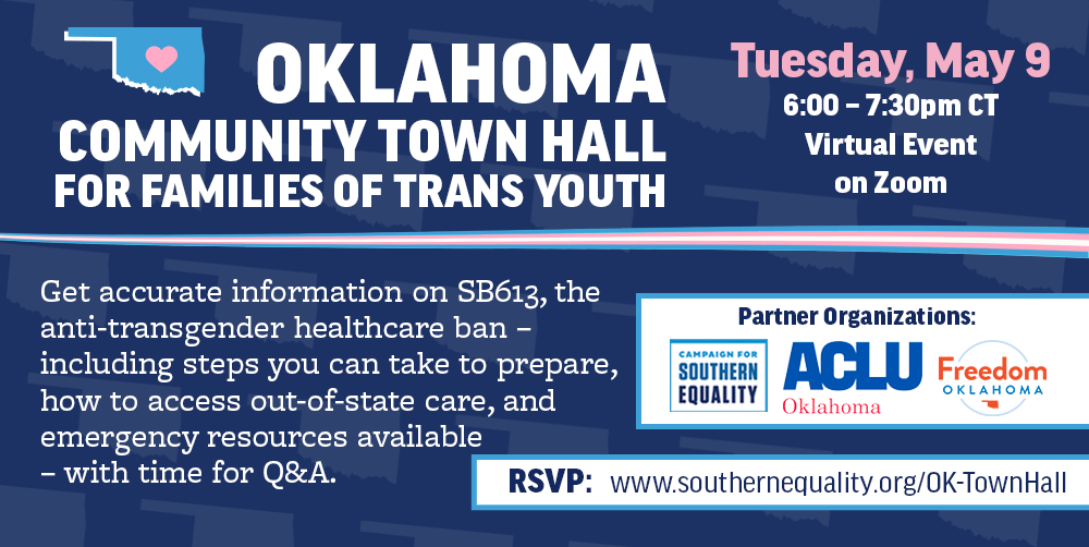 Watch: Community Town Hall About Oklahoma’s Anti-Transgender Healthcare ...