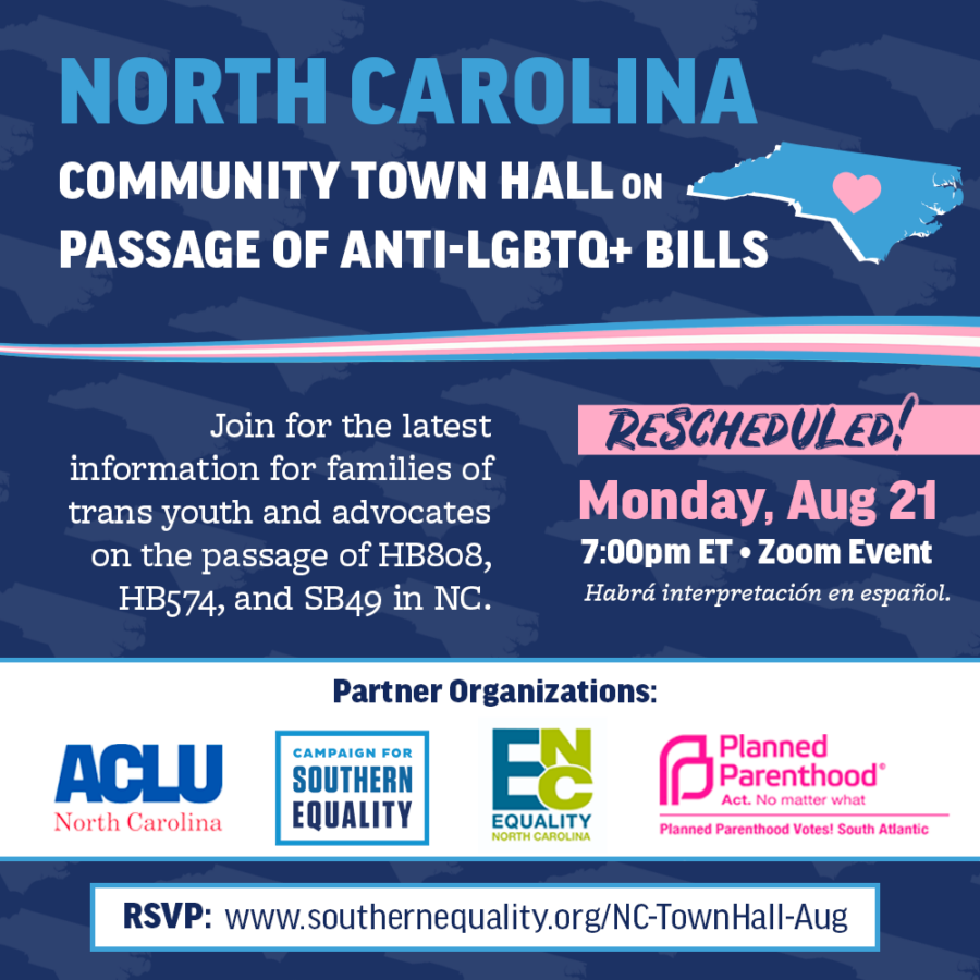 Emergency Town Hall About Anti-LGBTQ+ Laws in North Carolina - Campaign ...