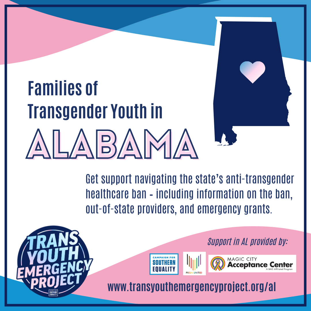 Resources for Families of Trans Youth in Alabama - Campaign for ...