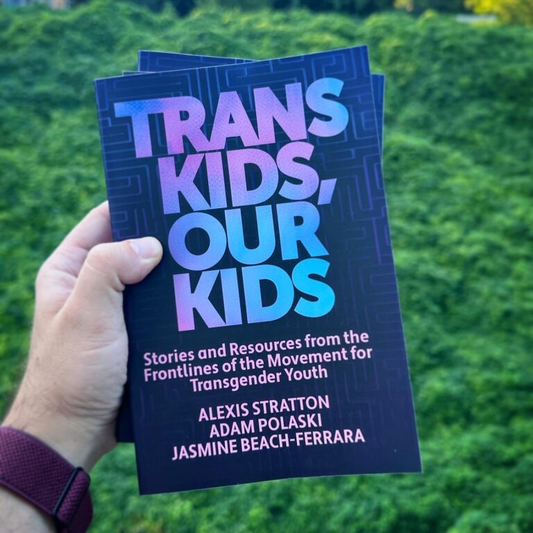 OUT NOW: 'Trans Kids, Our Kids,' New Book on the Frontlines of the ...