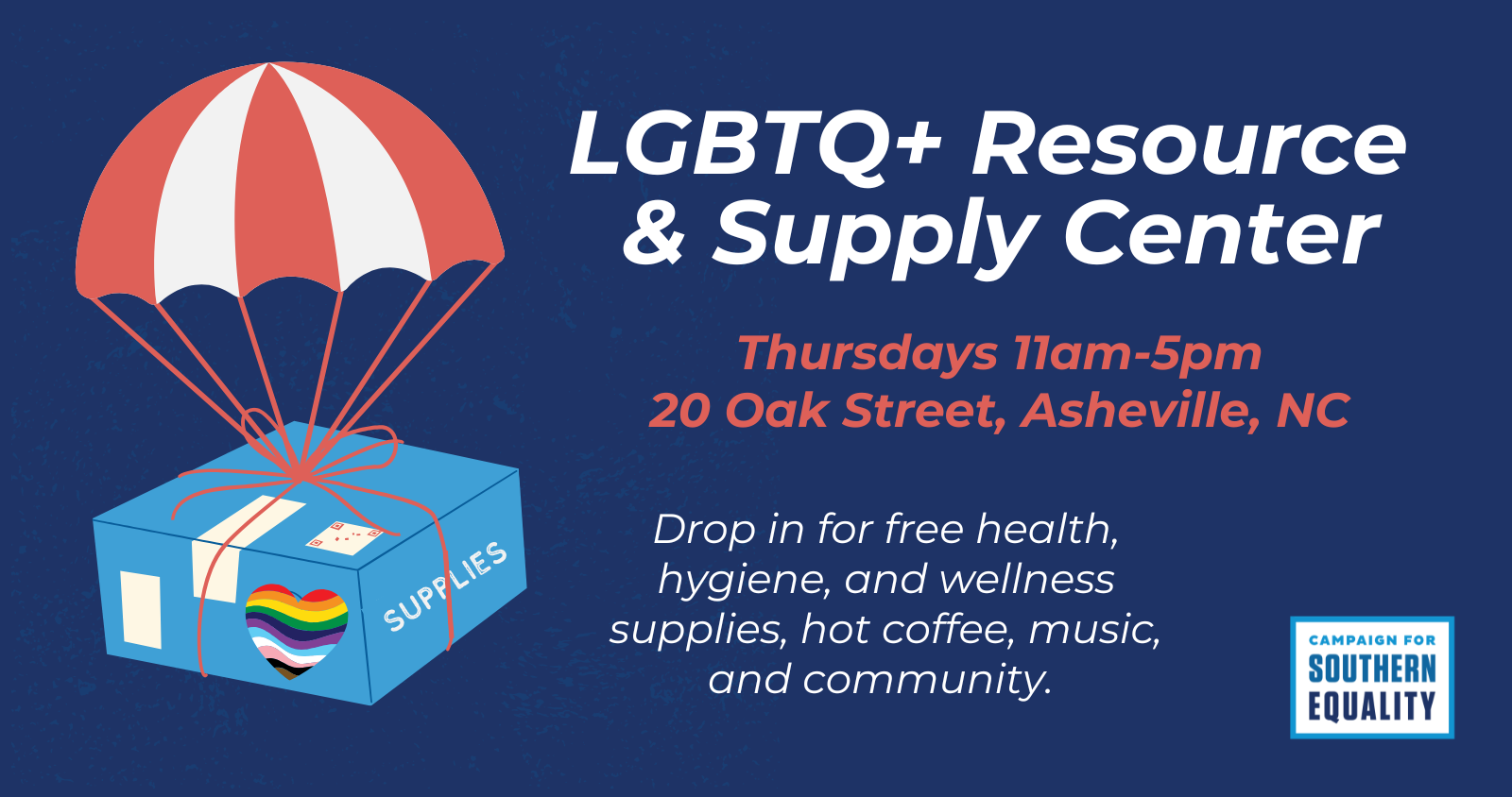 New LGBTQ+ Resource & Supply Center at CSE! - Campaign for Southern ...